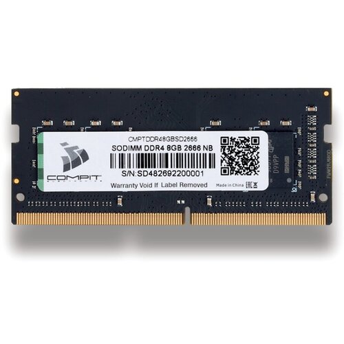 Модуль памяти COMPIT DDR4 8Гб SO-DIMM 2666 1.2V CMPTDDR48GBSD2666