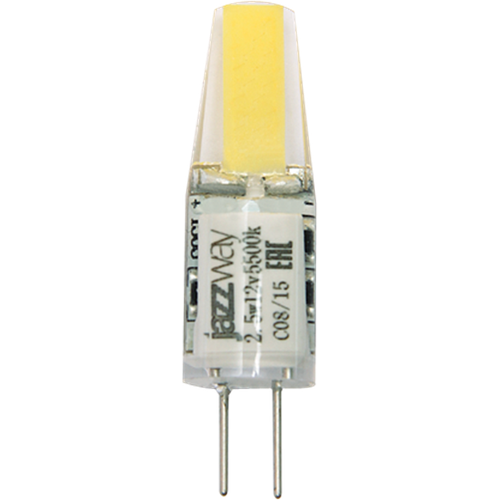 Лампа светодиодная PLED-G4 COB 2.5Вт капсульная 3000К тепл. бел. G4 200лм 12В, JAZZWAY 2855749 (1 шт.)