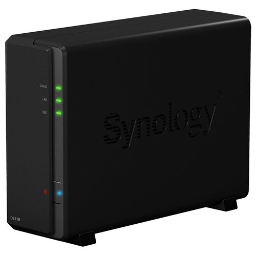 Сетевое хранилище Synology DS118 черный