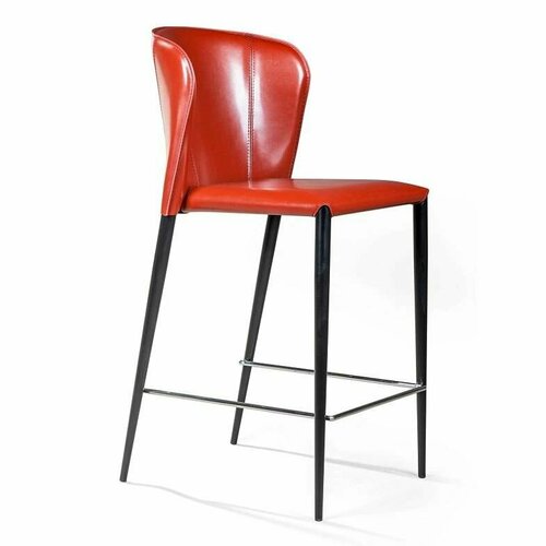 Комплект красных полубарных стульев ALBERT 4 шт