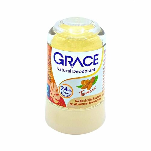 TURMERIC Crystal Deodorant, Grace (куркума кристальный алунитовый дезодорант, Грэйс), 70 г.