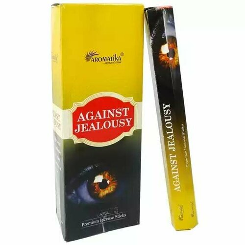Premium Incense Sticks AGAINST JEALOUSY, Aromatika (Премиум ароматические палочки от сглаза, Ароматика), шестигранник, 20 г.
