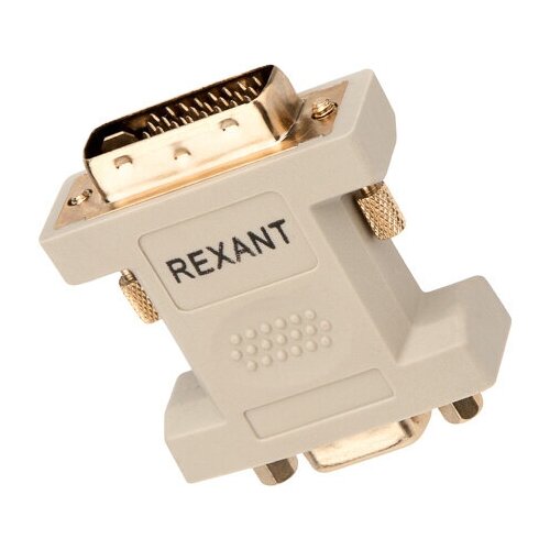 Переходник/адаптер REXANT VGA - DVI-I (17-6821), 1 шт., белый/черный