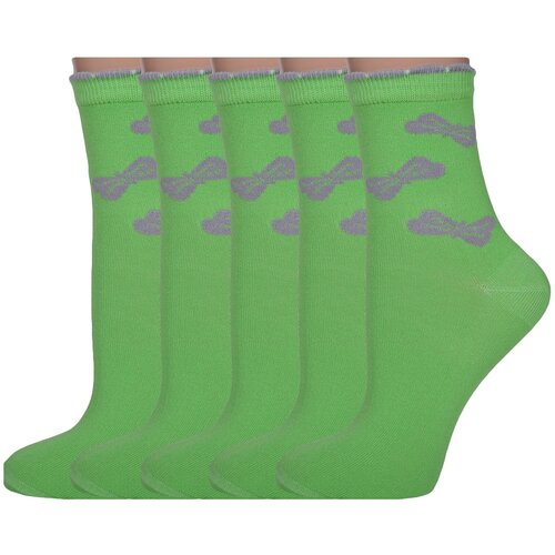 Носки Palama, 5 пар, размер 25 (38-40), зеленый