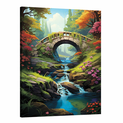 Интерьерная картина 50х70 "Дружеский мост"