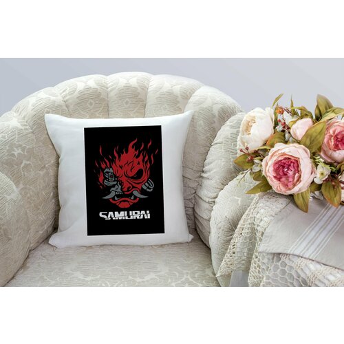 Подушка декоративная ДарNeo Самурай, для любимого, для друга, для мужа, для сына, для брата, для парня