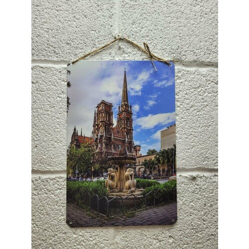 Католический храм, страны и достопримечательности картина постер 20 на 30 см, шнур-подвес в подарок