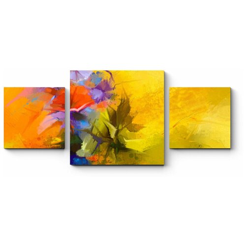 Модульная картина Цветущие краски весны 210x90