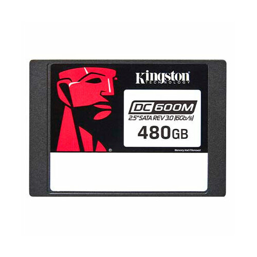 Kingston Enterprise SSD 480GB DC600M 2.5" SATA 3 R560/W470MB/s 3D TLC MTBF 2M 94 000/41 000 IOPS 876TBW (Mixed-Use) 3 years