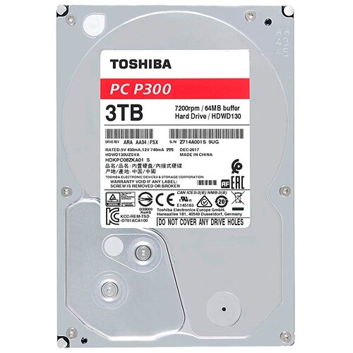 Жесткий диск Toshiba P300 3 ТБ HDWD130UZSVA