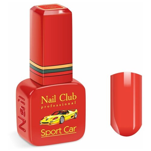Nail Club professional Эмалевый красный гель-лак для ногтей, цвет коралловый 2014 Ferrari La Ferrari, 13 мл.