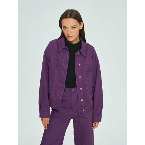 Джинсовая куртка  Velocity, размер 3XL, фиолетовый