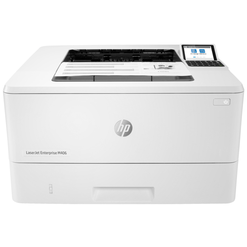 Принтер лазерный HP LaserJet Enterprise M406dn, ч/б, A4, белый