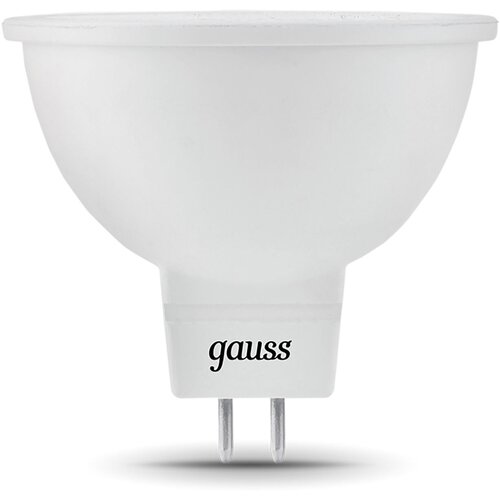Лампа светодиодная Gauss Black 7Вт цок: GU5.3 рефлектор 220B 3000K св. свеч. бел. теп. MR16 (упак:10шт