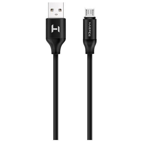 Кабель HARPER USB - microUSB (SCH-330), 1 м, черный