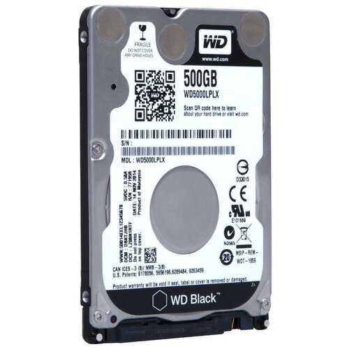 Гибридный диск Western Digital WD Black 500 ГБ WD5000LPLX