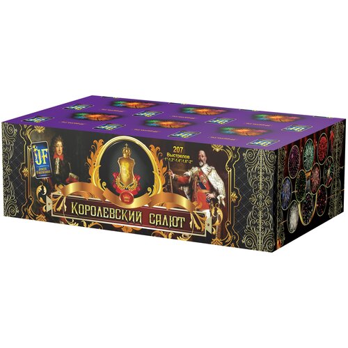 Батарея салютов Joker Fireworks Королевский JF VIP1, 207 залпов, 2 шт. 126 см 37 см