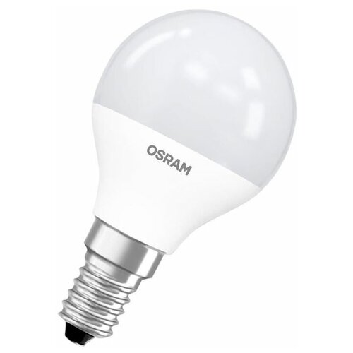 Лампа светодиодная OSRAM Classic P, E14, G45, 6.5 Вт, 3000 К