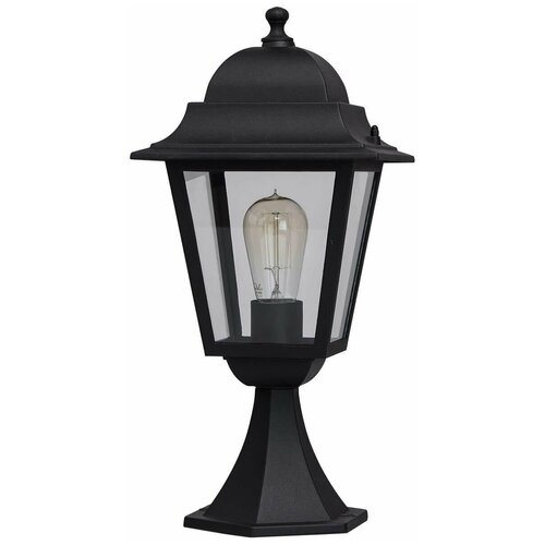 De Markt Уличный светильник Глазго 2 815040901, E27, 95 Вт, цвет арматуры: черный, цвет плафона черный