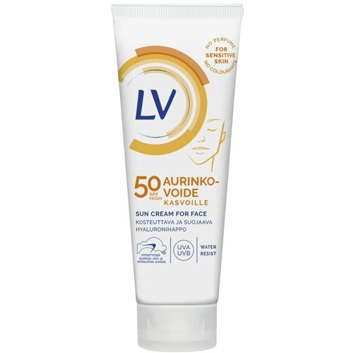 LV SPF50 Солнцезащитный крем для лица 50мл(Из Финляндии)