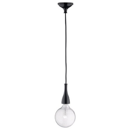 Потолочный светильник IDEAL LUX Minimal SP1 Nero, E27, 70 Вт, кол-во ламп: 1 шт., цвет: черный
