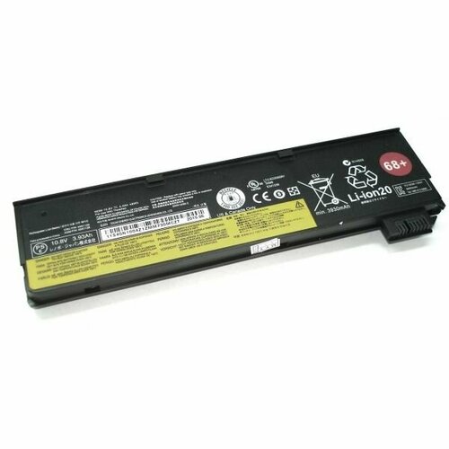 Аккумулятор 0C52862 68+ для ноутбука Lenovo ThinkPad x240 10.8V 48Wh (4300mAh) черный