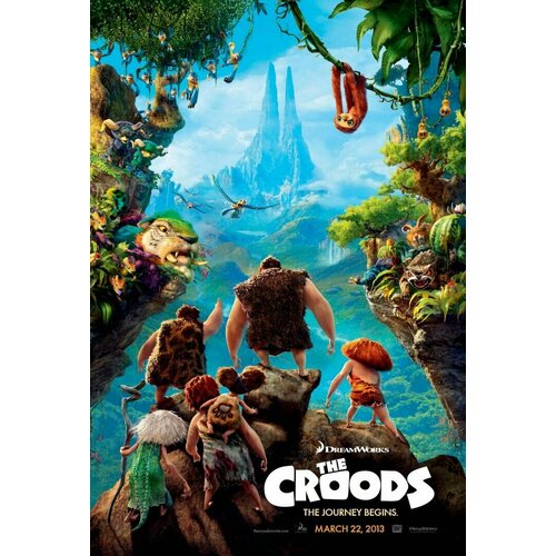 Плакат, постер на бумаге The Croods/Семейка Крудс/. Размер 30 х 42 см