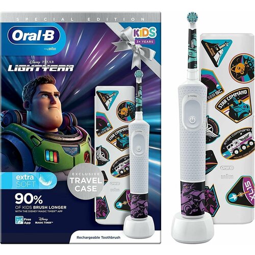 Электрическая зубная щетка Oral-B Vitality Kids Lightyear D100.413.2KX