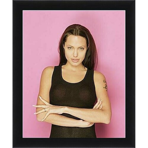 Плакат, постер на бумаге Angelina Jolie-Анжелина Джоли. Размер 30 х 42 см