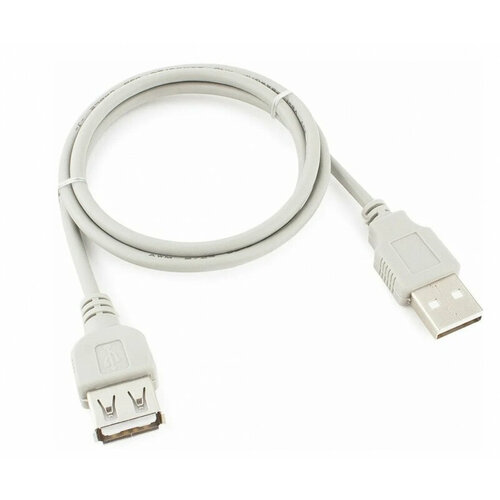 Кабель удлинительный BION USB 2.0 A-A (m-f), 0.75м, серый (BXP-CC-USB2-AMAF-75CM/300)