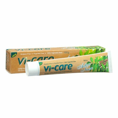 VI-CARE Зубная паста VI-CARE ACTIVE с нимом, 100 г