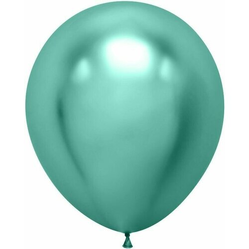 Шарики воздушные (18'/46 см) Зеленый, хром, 10 шт. набор шаров на праздник