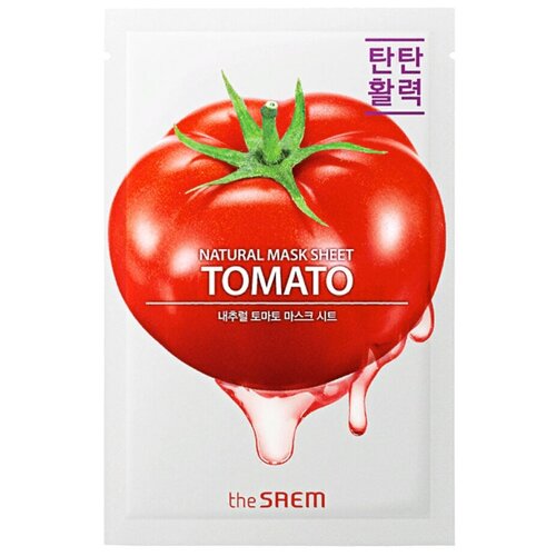 The Saem Тканевая маска с томатом Natural Mask Sheet Tomato, 21 г, 21 мл