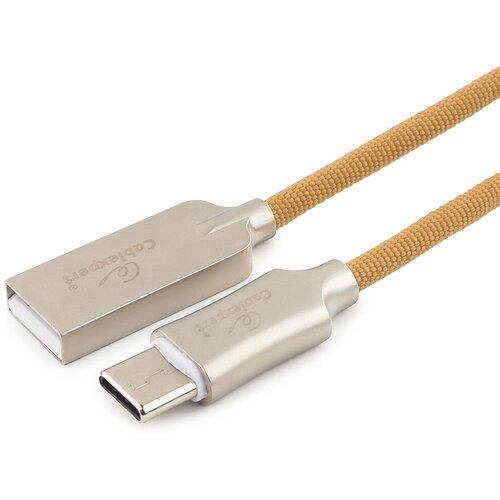 Кабель Cablexpert Platinum USB - USB Type-C (CC-P-USBC02Gd-1M), 1 м, золотой