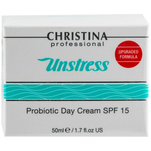 Christina Unstress Probiotic Day Cream SPF 15 Дневной крем для лица с пробиотическим действием SPF 15, 50 мл