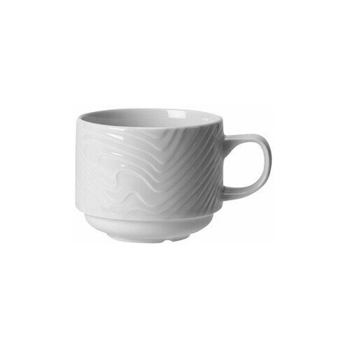 Чашка, пиала чайная Steelite Оптик 213мл, 80х80х65мм, фарфор, белый, 1 шт.