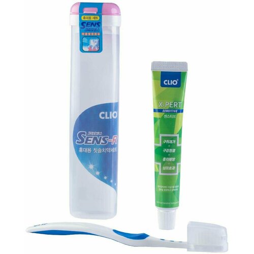 CLIO Набор дорожный (X-pert Toothpaste Зубная паста 1 шт + Sens R Зубная щетка 1 шт)