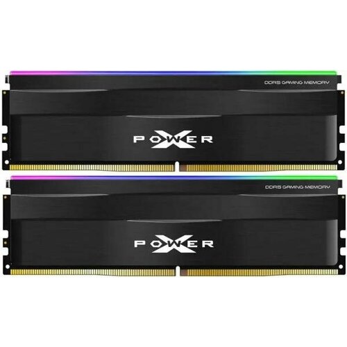 Оперативная память для компьютера 32Gb (2x16Gb) PC5-44800 5600MHz DDR5 DIMM CL40 Silicon Power XPower Zenith RGB SP032GXLWU560FDF