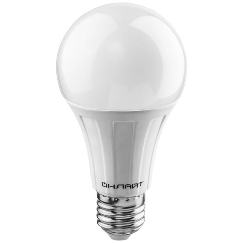 Лампа светодиодная ОНЛАЙТ 61150, E27, A60, 15 Вт, 4000 К