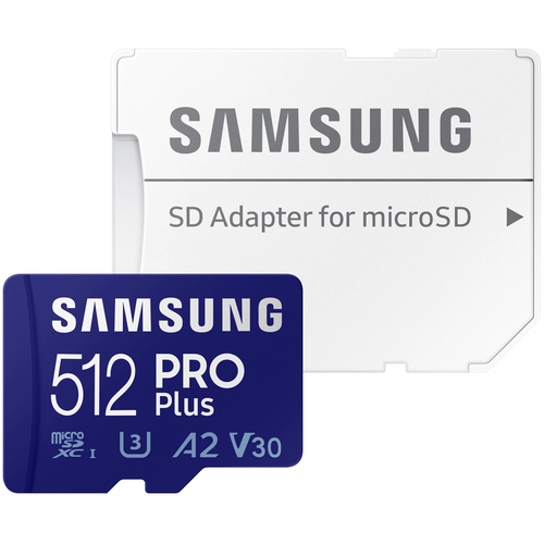 Карта памяти MicroSDXC Samsung Pro Plus 512 Gb 160/120 МБ