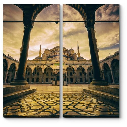 Модульная картина Мечеть в пасмурную погоду40x40