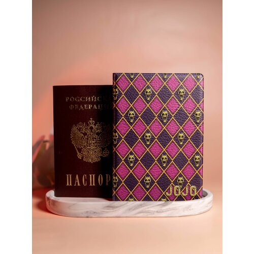 Обложка для паспорта  17542, фиолетовый, мультиколор