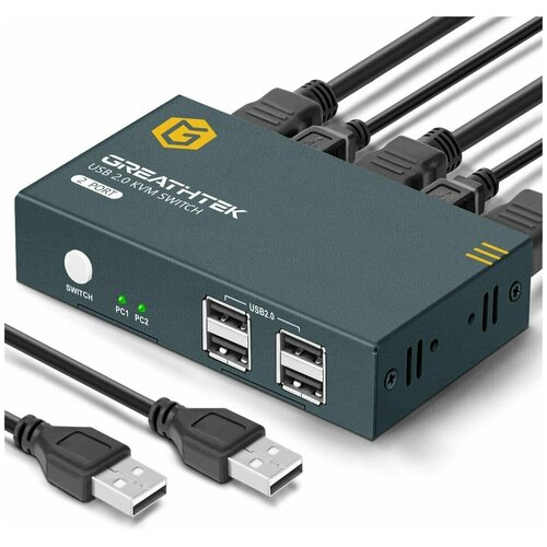 Разветвитель GREATHTEK HDMI KVM USB 2 Port