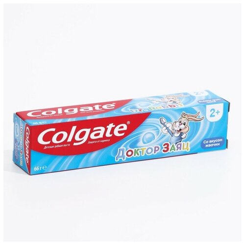 Детская зубная паста Colgate "Доктор Заяц", со вкусом жвачки, 66 мл