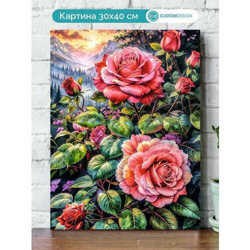 Картина на стену Розы 30x40 см №130