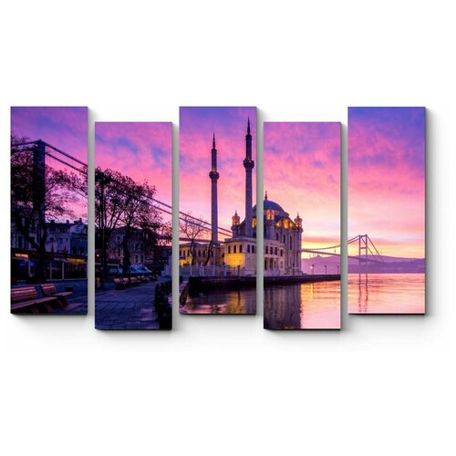 Модульная картина Мечеть Ортакёй при восходе солнца, Стамбул160x92