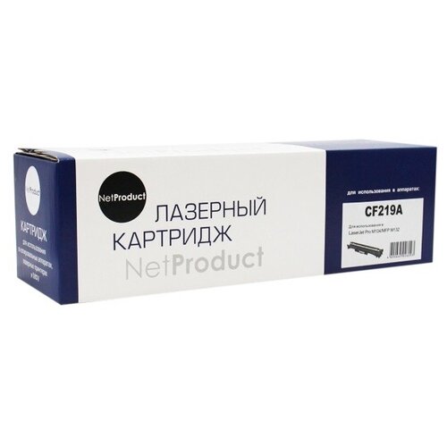 Фотобарабан NetProduct N-CF219A, для LaserJet Pro M104a/ LaserJet Pro M104w/ LaserJet Pro M132a/ LaserJet Pro M132fn/ LaserJet Pro M132fp/ LaserJet Pro M132fw/ LaserJet Pro M132nw/ LaserJet Pro M132snw, черный, 12000 стр., 1 шт