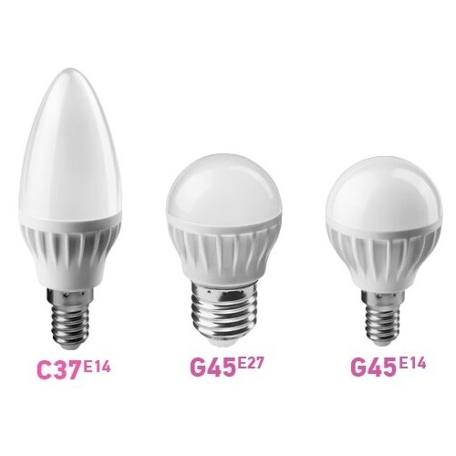 Лампа светодиодная 71 645 OLL-G45-6-230-2.7K-E27 6Вт шар 2700К тепл. бел. E27 450лм 176-264В онлайт 71645 (80шт. в упак.)
