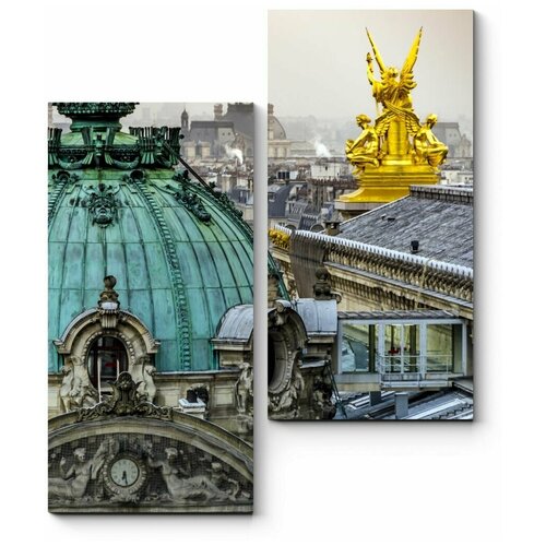 Модульная картина Вид на Париж с крыши Оперы70x88
