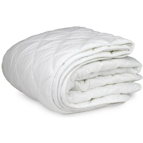 Одеяло 172х205 стеганое, кант, 300-350гр/м2 (холлофайбер/микрофибра), белый